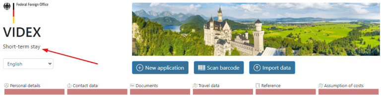 How to Complete the German Short-Stay Visa Application Form with VIDEX